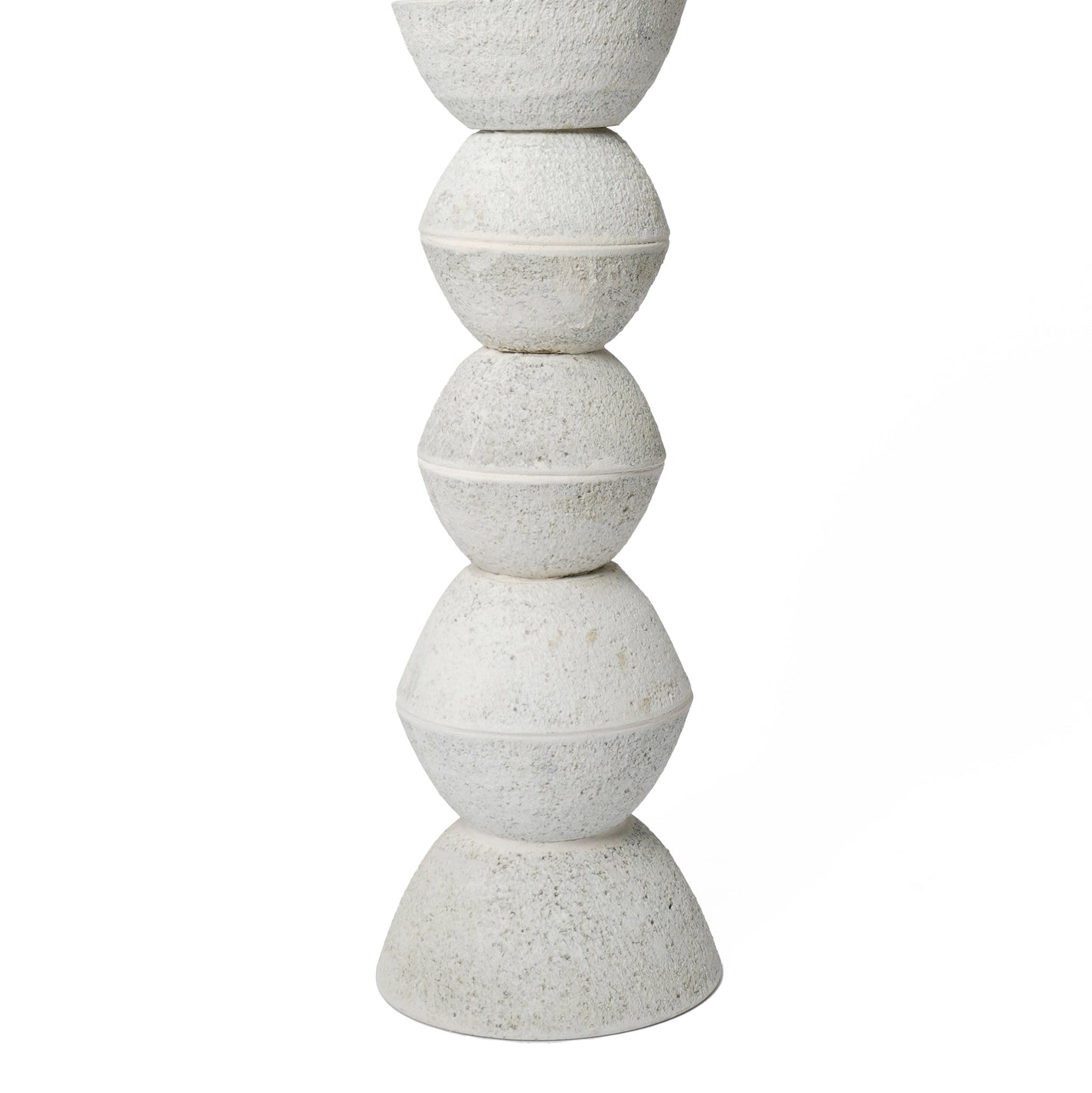 Totem Sculpture White with Foliage Plants – PLANT THE FUTURE