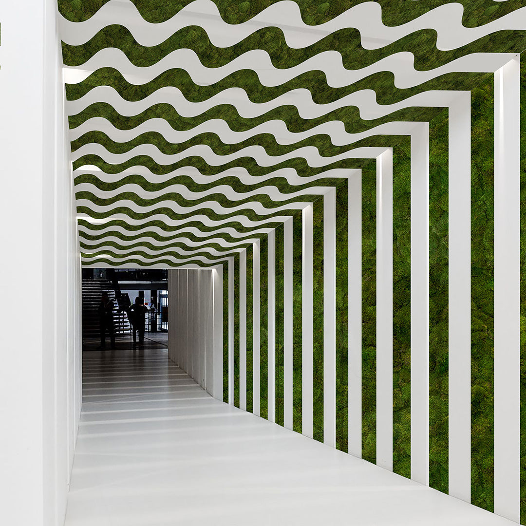 Moss Mural Linear Design G – PLANT THE FUTURE